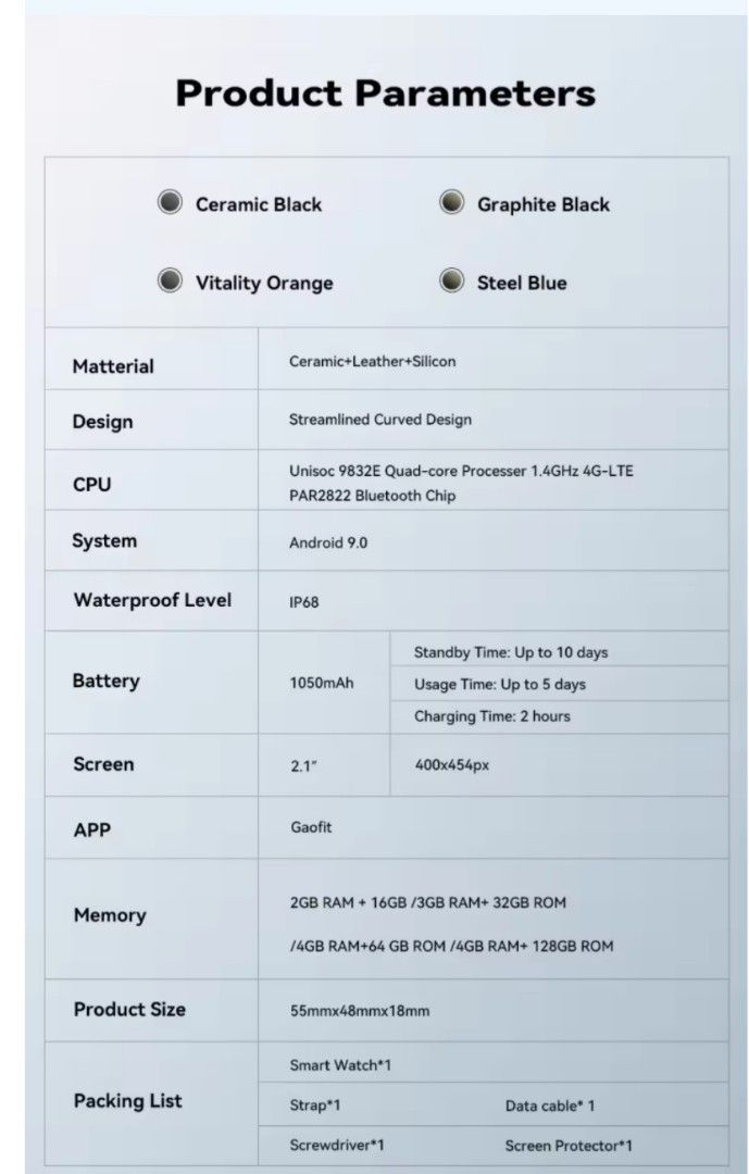 Rogbid Model X Smartwatch (4G), Mobile Phones & Gadgets, Wearables ...