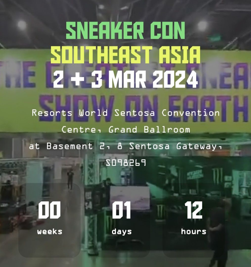 Sneaker Con SEA 2024 BY Resorts World Sentosa Singapore, Tickets ...