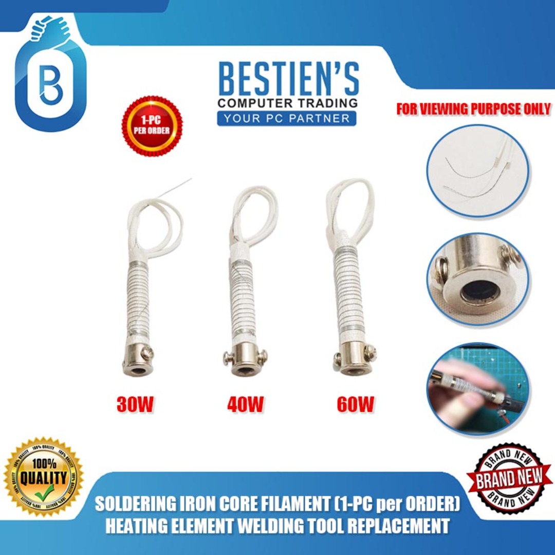 SOLDERING IRON CORE FILAMENT (1-PC per ORDER), HEATING ELEMENT WELDING ...