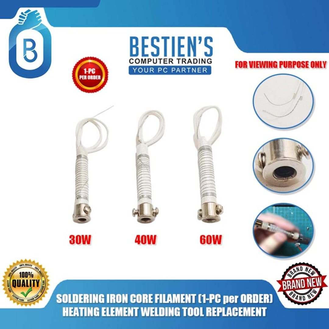 SOLDERING IRON CORE FILAMENT (1-PC per ORDER), HEATING ELEMENT WELDING ...