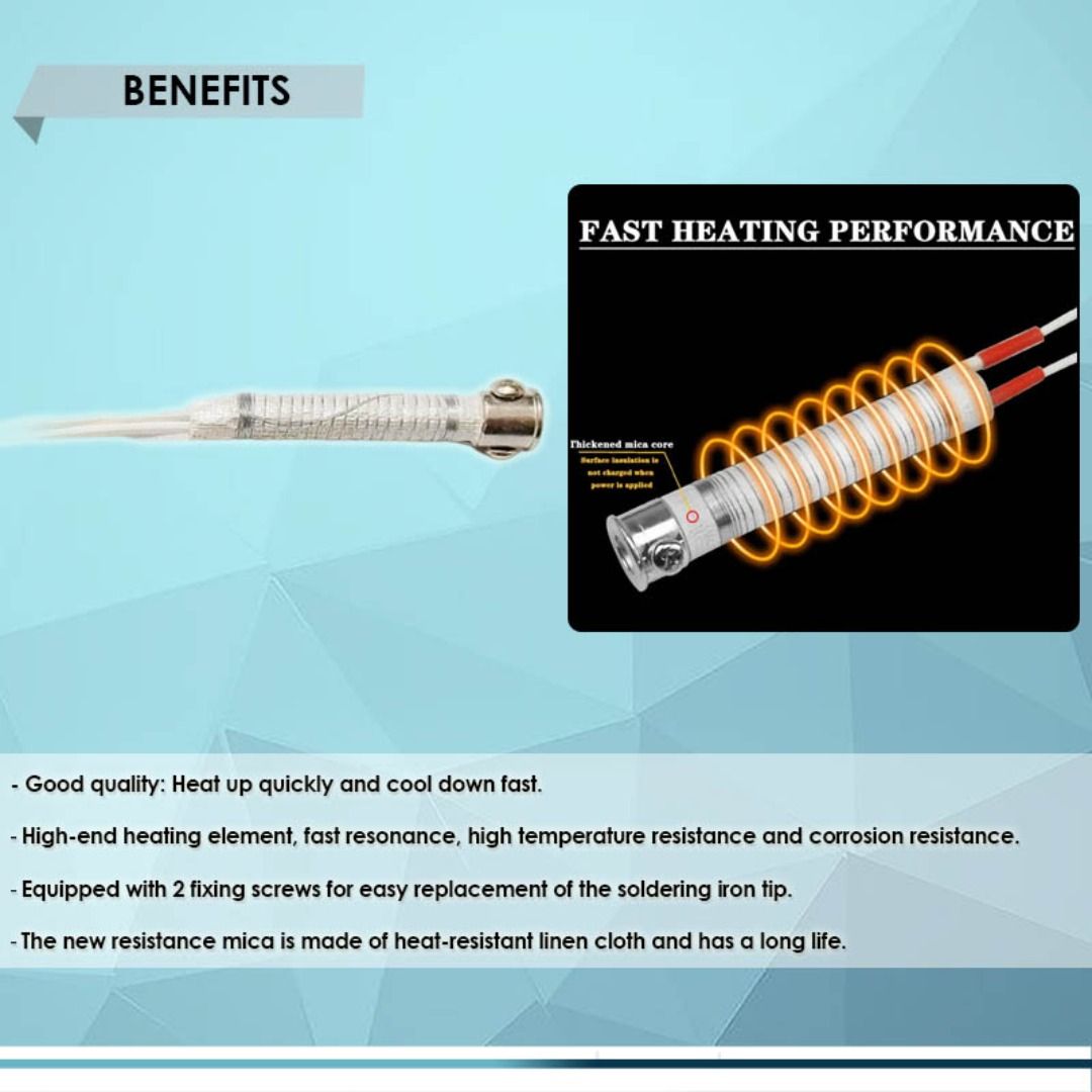 SOLDERING IRON CORE FILAMENT (1-PC per ORDER), HEATING ELEMENT WELDING ...