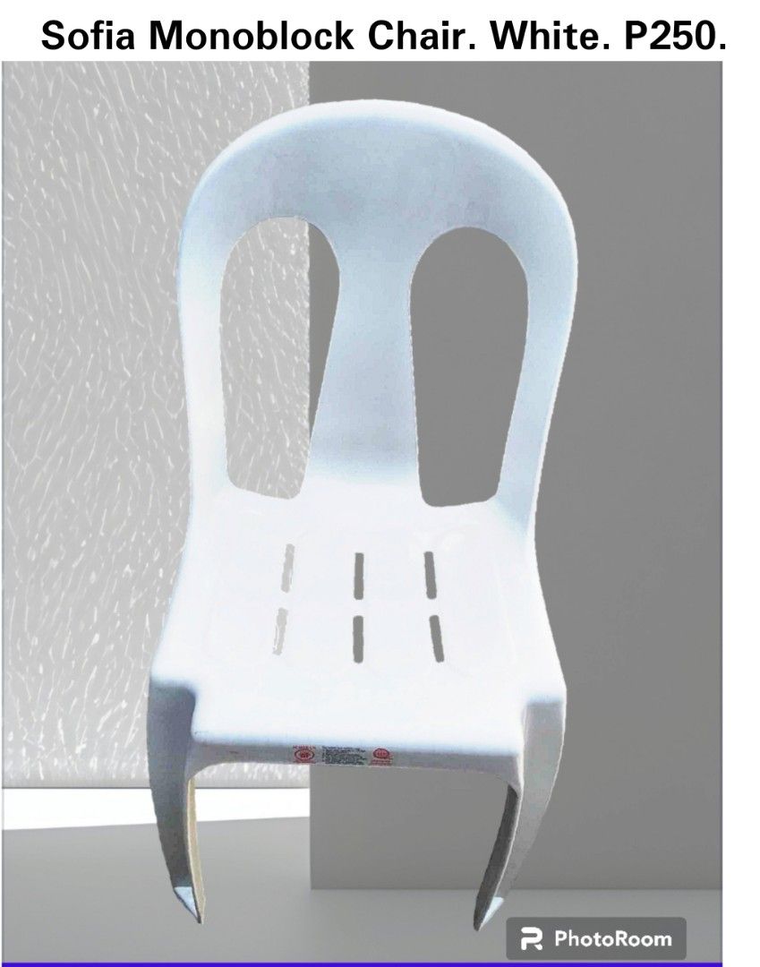 Sophia Monoblock Chair . White, Furniture & Home Living, Furniture ...