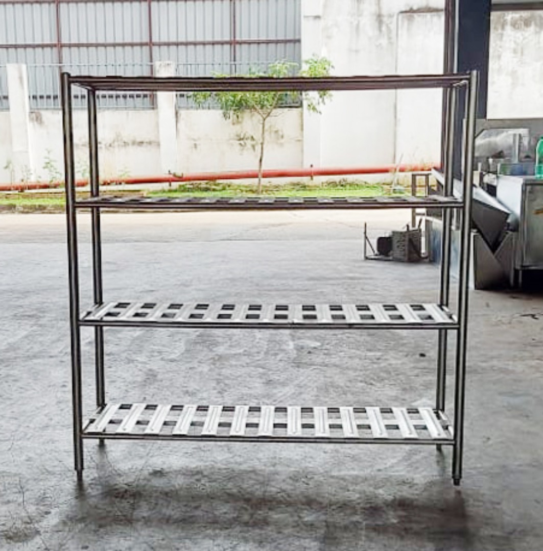 SS 4 Tier Slatted Rack, Furniture & Home Living, Kitchenware ...