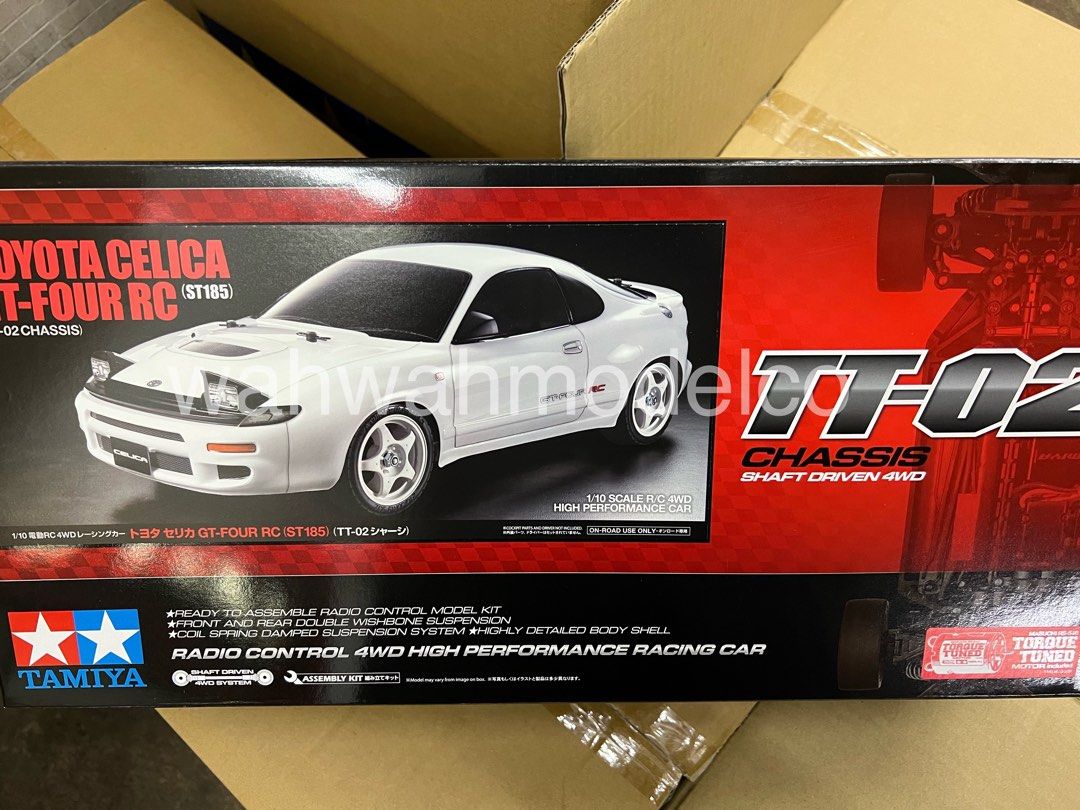 Tamiya 58730 GT-FOUR RC (ST185) (TT-02), 興趣及遊戲, 玩具 & 遊戲類 - Carousell