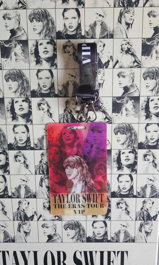 Taylor Swift Eras Tour VIP Laminate & Lanyard, Hobbies & Toys ...