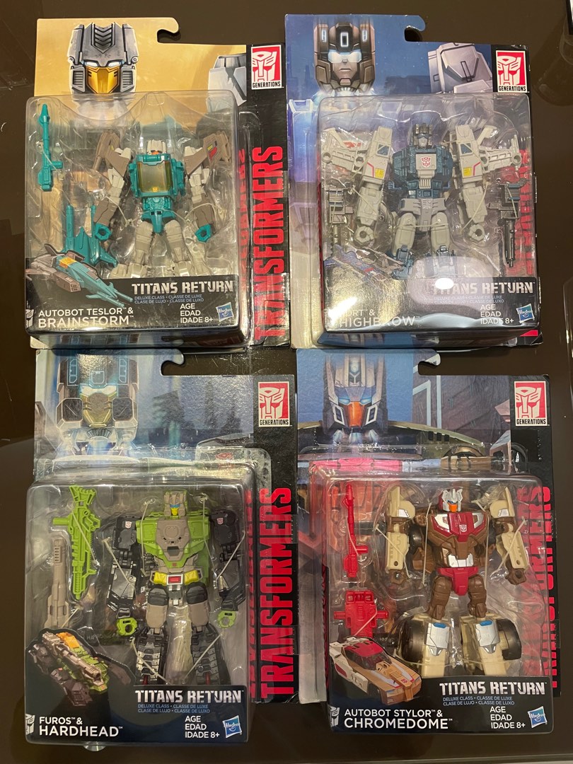Transformers Titans Return Headmasters: Brainstorm, Hardhead ...