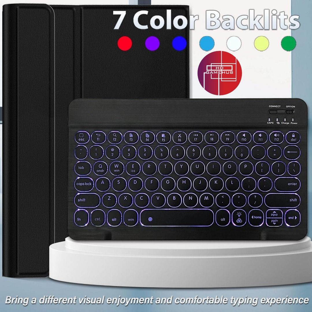 Xiaomi Redmi Pad Se Bluetooth Keyboard Case With Led Backlight Led Backlit Mobile Phones