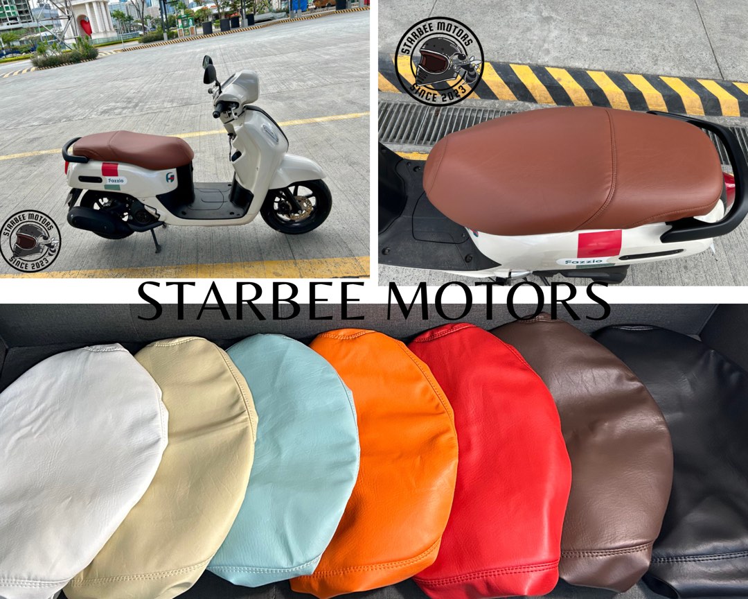 Yamaha fazzio removable leather seat cover, Motorbikes, Motorbike Parts ...