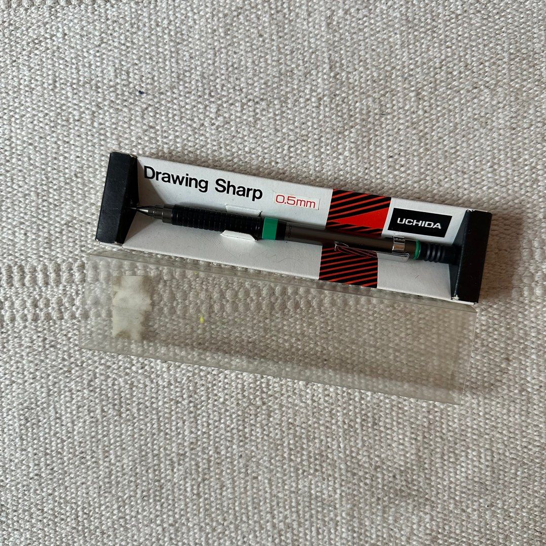 稀有! 日本 內田洋行 UCHIDA Drawing Holder S 按壓出芯式工程鉛筆 稀有! 日本 內田洋行 UCHIDA Drawing Sharp S 旋轉出芯式製圖自動鉛筆, 哩哩 ...