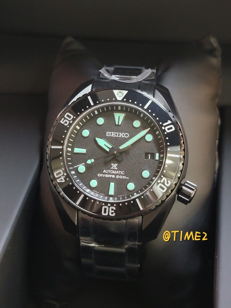 歡迎查問 限量版 Seiko Prospex 精工The Black Series 極級夜光 Sumo 細mm SPB433J1 SPB433 ...