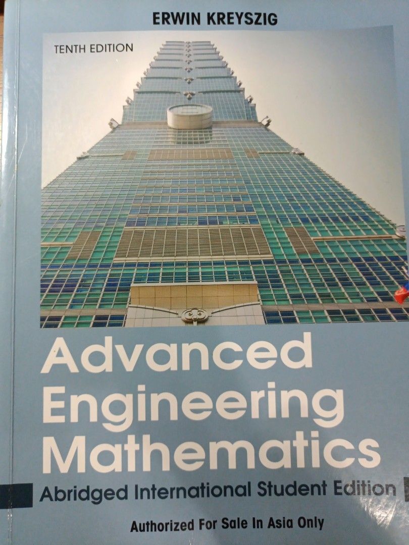 Advanced Engineering Mathematics 10e 工程數學原文書, 書籍、休閒與玩具, 書本及雜誌, 教科書、參考書在旋轉拍賣
