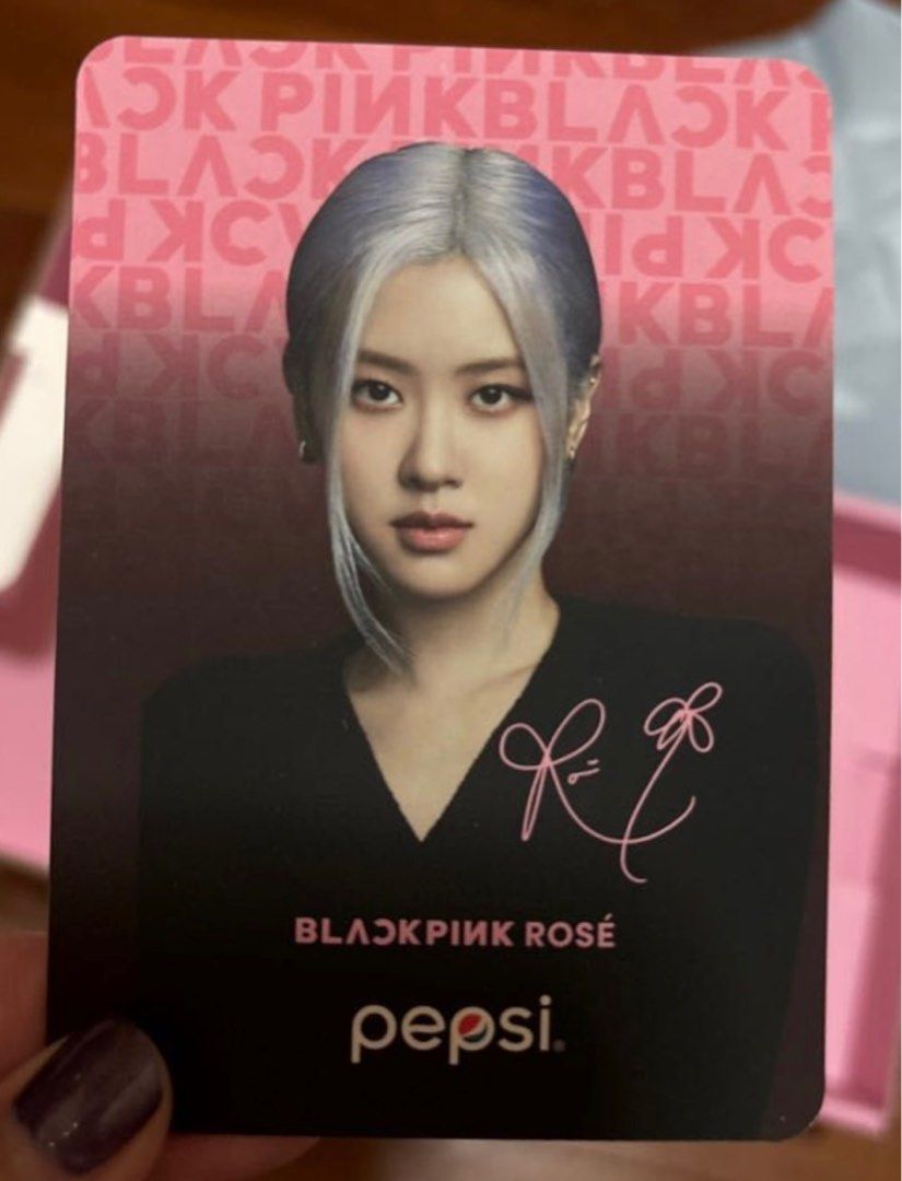 Blackpink Pepsi Rose Official Photocard, Hobbies & Toys, Memorabilia ...