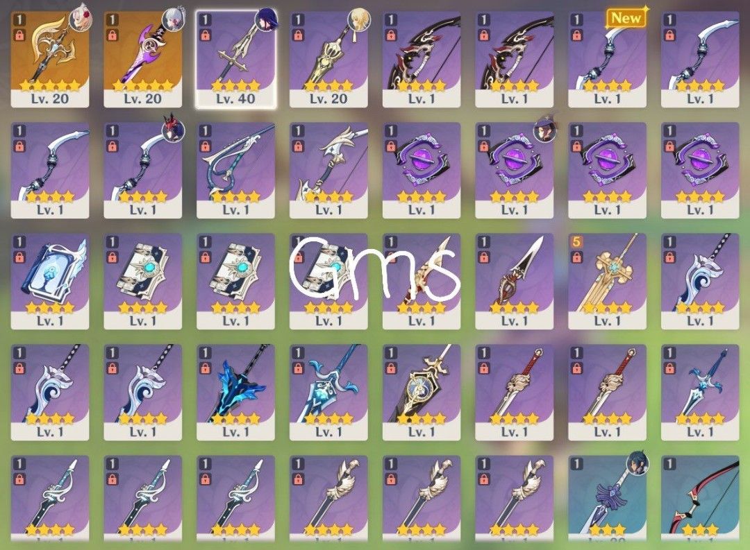 B24 C2 Ayaka sign Raiden Noelle Verdict C6 Sucros/Rosa/Candace Ar50 Fontaine Genshin Account ...