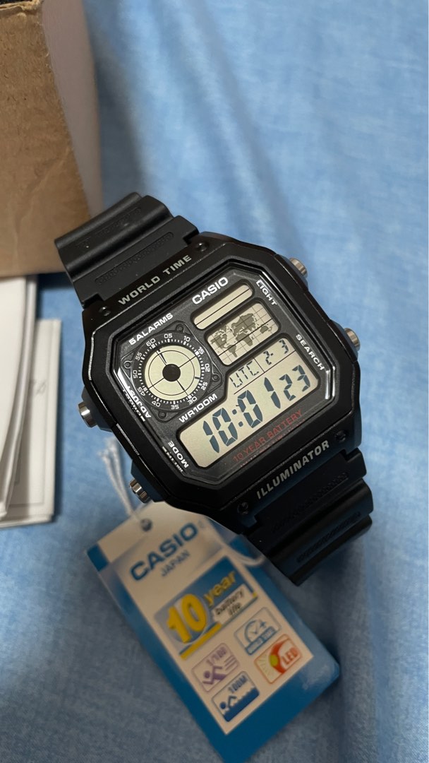 Casio AE-1200-WH, 男裝, 手錶及配件, 手錶 - Carousell