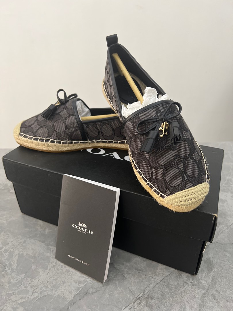 Coach Signature Espadrilles Shoe Flat. 100% Authentic!!, Women's ...