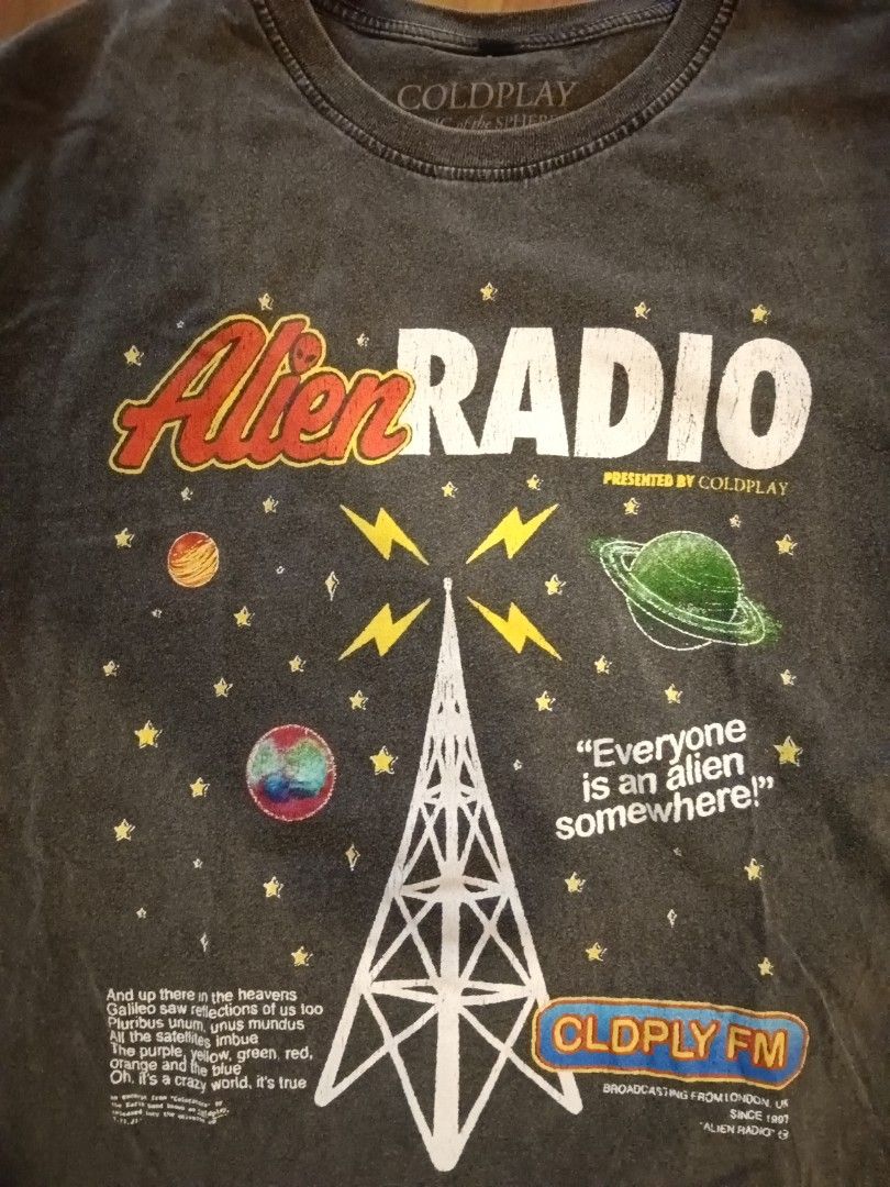 Coldplay - Music of The Spheres - Original Official Concert T-Shirt ...