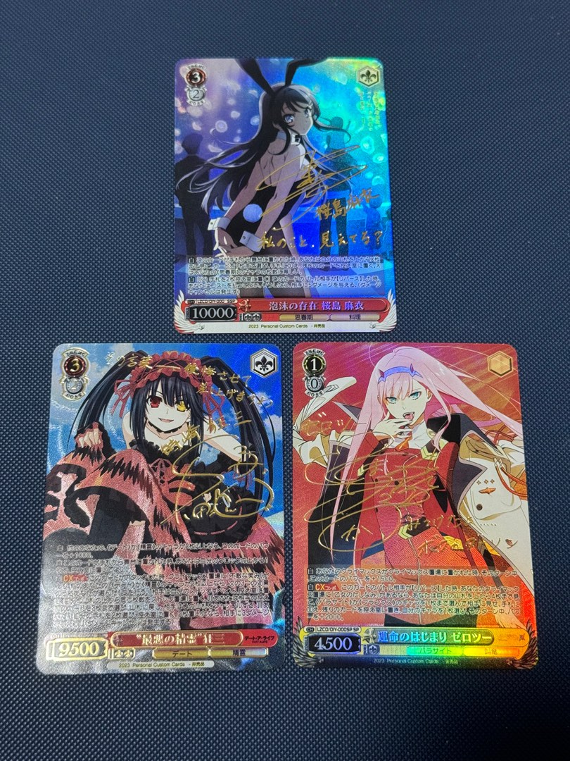 Custom Weiss Schwarz SP Signed Mai Sakurajima Kurumi Zero Two, Hobbies ...