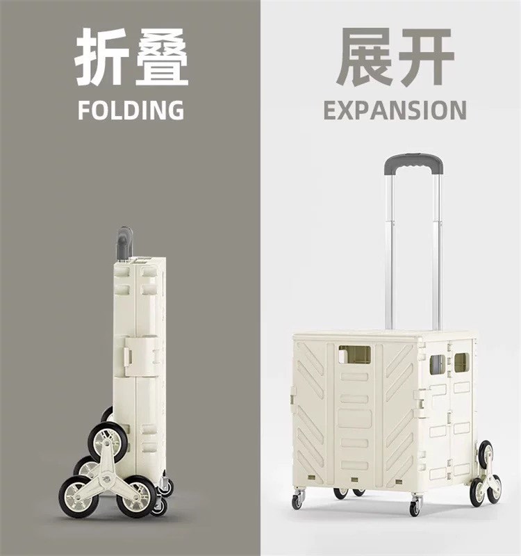 Foldable Box Trolley / Foldable Trolley / Trolley with 3 wheels ...
