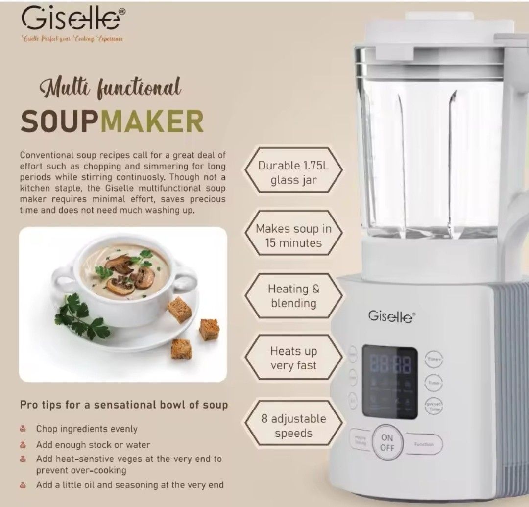 Giselle Soup, Milkshake, Vegetable & Fruits Juice, Nut Milk and Paste ...