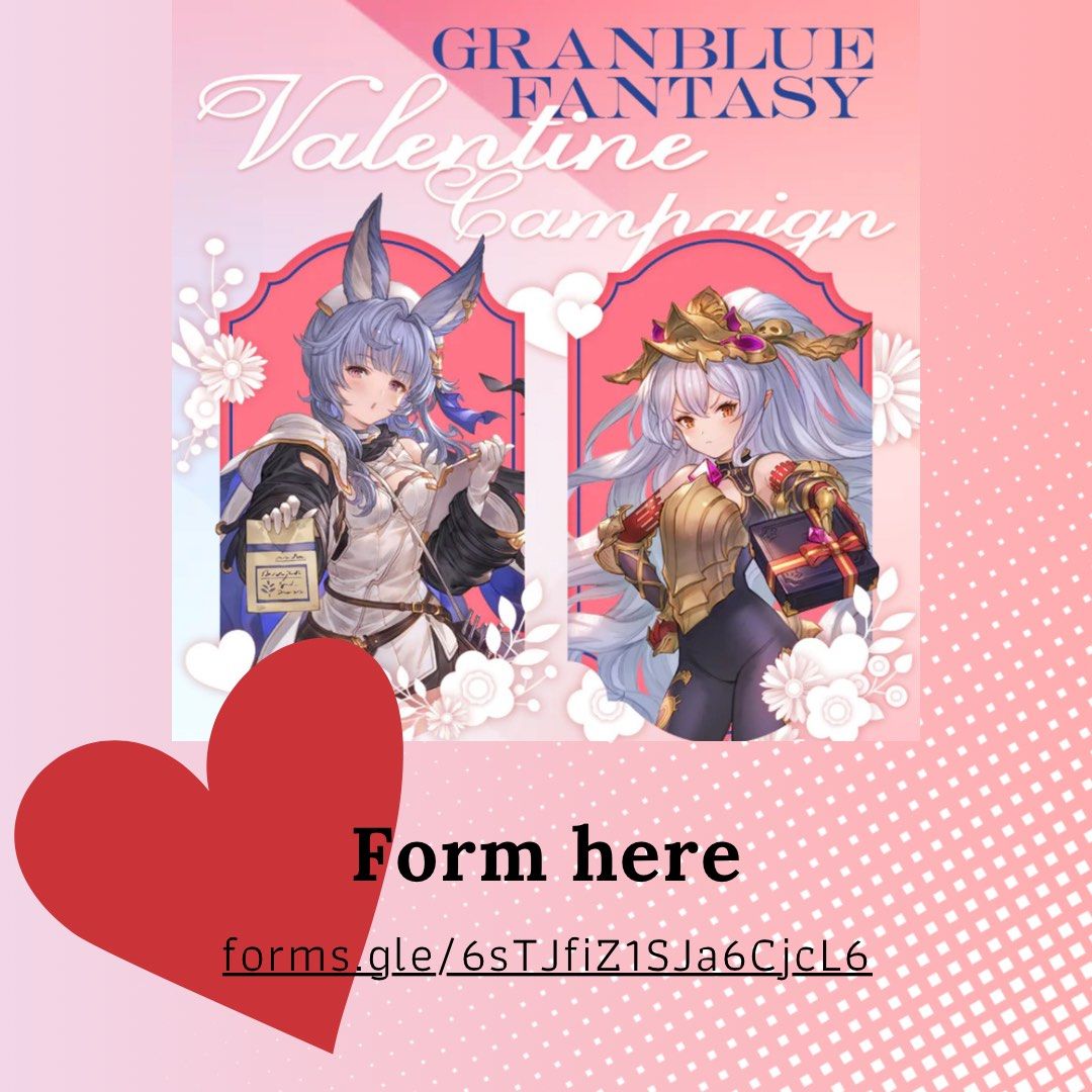 (Group Order) Granblue Fantasy Valentine Card, Hobbies & Toys ...