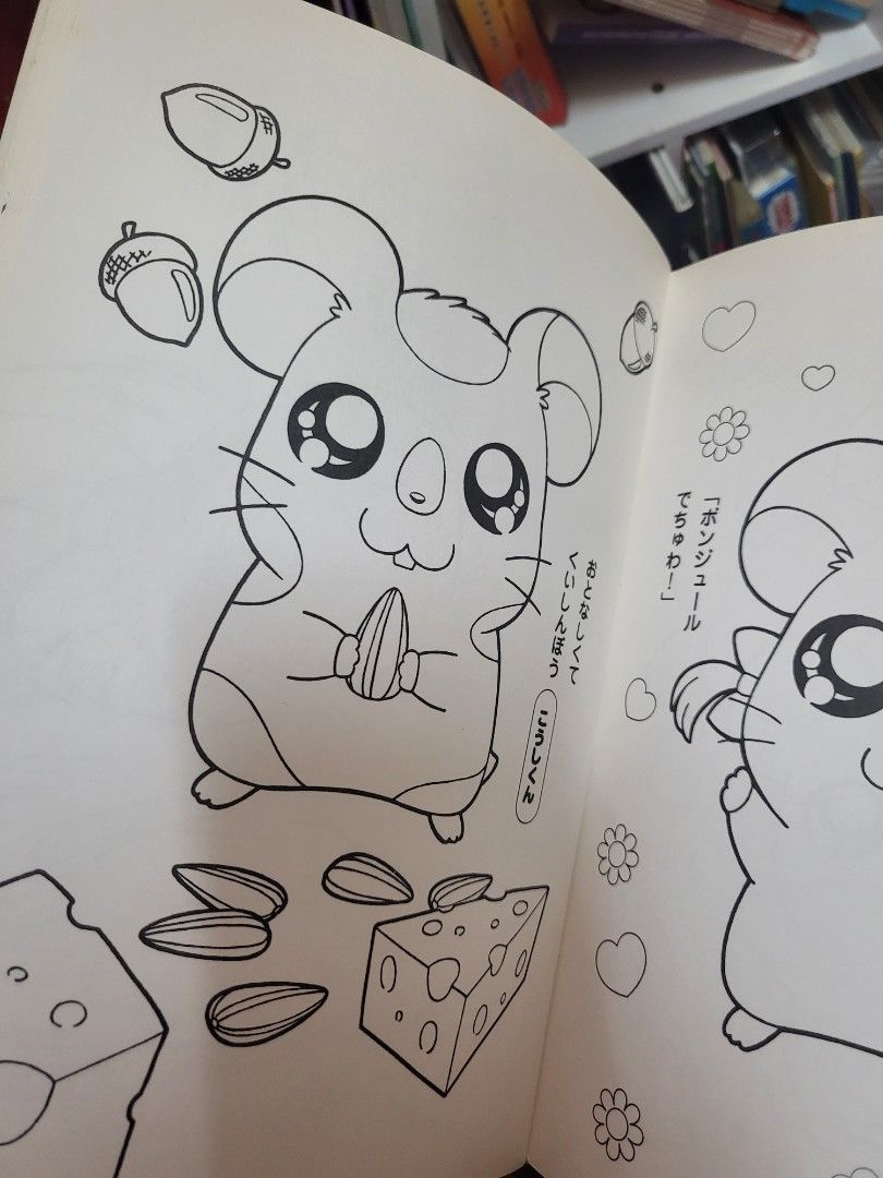 hamtaro coloring book
