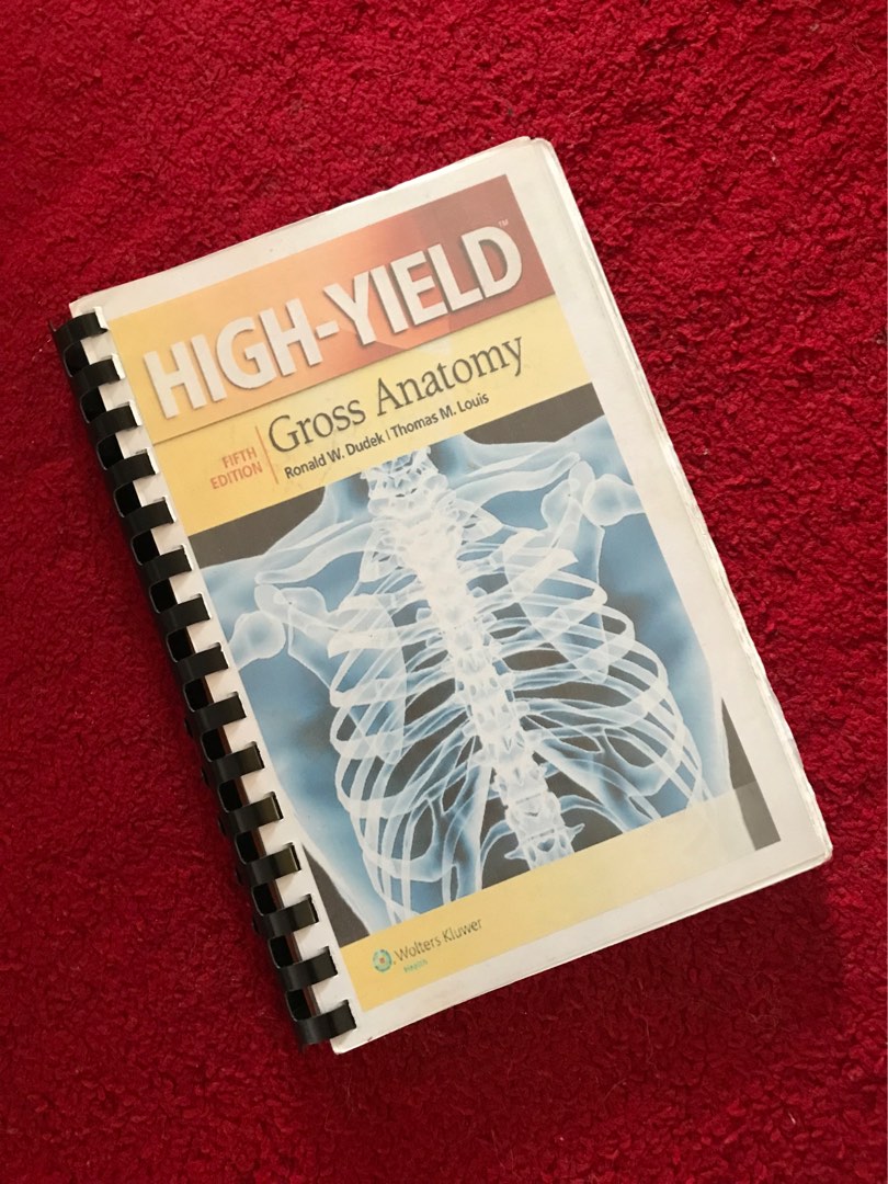 High Yield Gross Anatomy 5th Edition, Hobbies & Toys, Books & Magazines ...