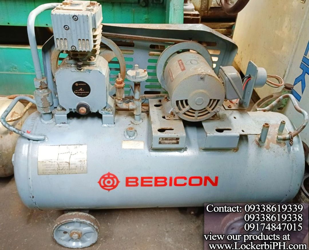 Hitachi Bebicon Air Compressor 1hp 220V 3 phase from Japan, Commercial ...