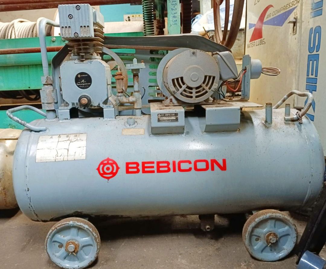 Hitachi Bebicon Air Compressor 1hp 220V 3 phase from Japan, Commercial ...