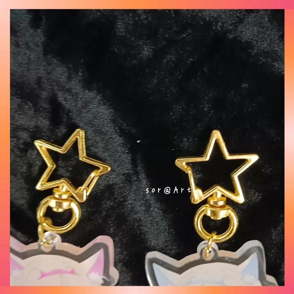 Hololive Advent Fuwamoco Keychain Fuwawa Mococo Keychain, Hobbies ...