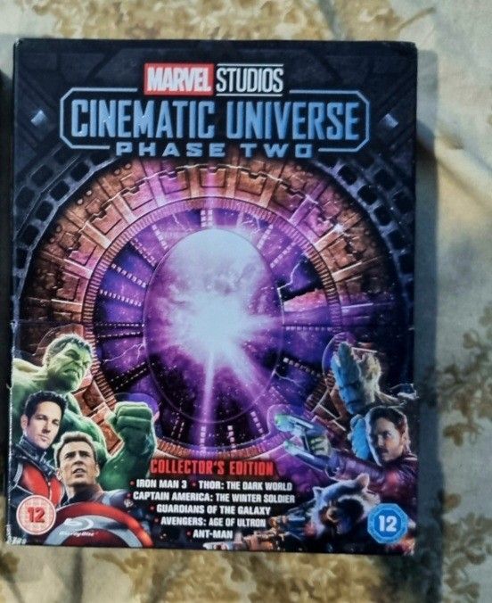 Marvel Cinematic Universe Blu ray Phase 2, Hobbies & Toys, Music ...