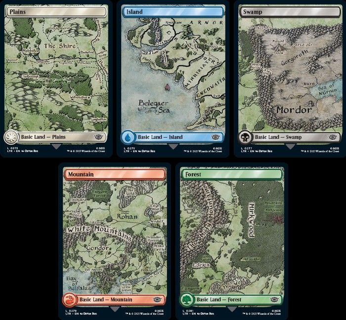 Middle Earth land map MTG LOTR [Foil], Hobbies & Toys, Toys & Games on ...