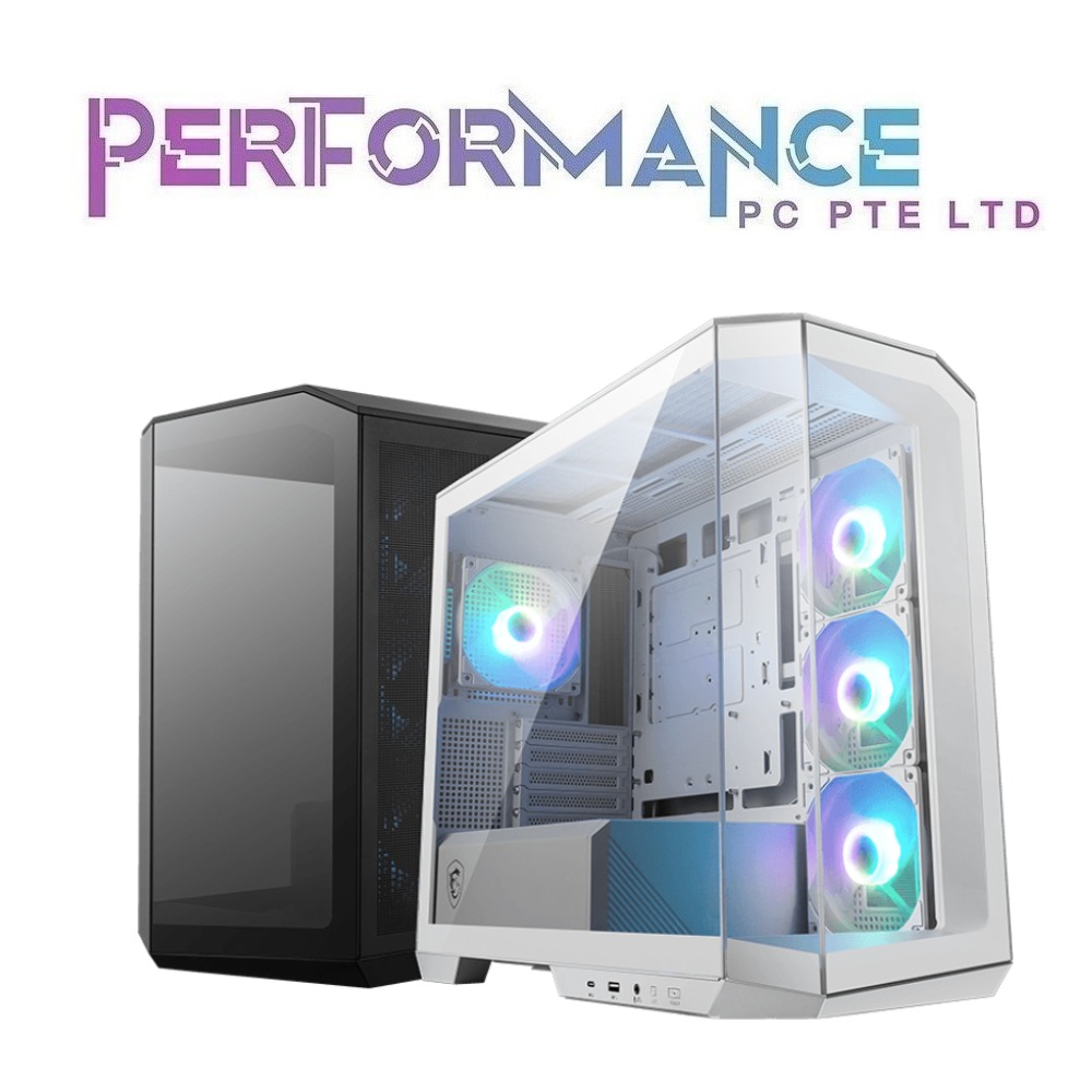 MSI MAG PANO M100R M 100 R M100 R M 100R PZ MATX ARGB WHITE / BLACK (1 ...