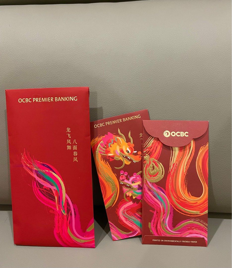 OCBC Premier Banking Red Packets 2024, Hobbies & Toys, Stationery ...