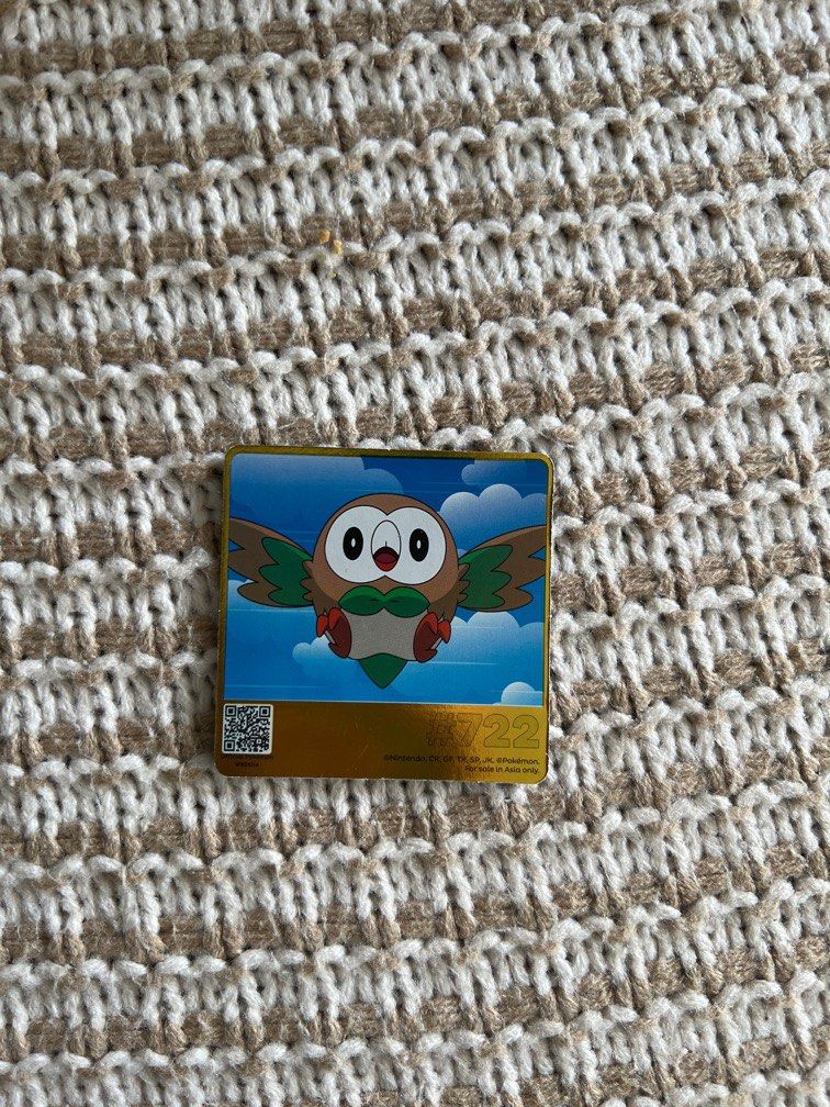 Oreo Pokémon card rowlet, Hobbies & Toys, Toys & Games on Carousell