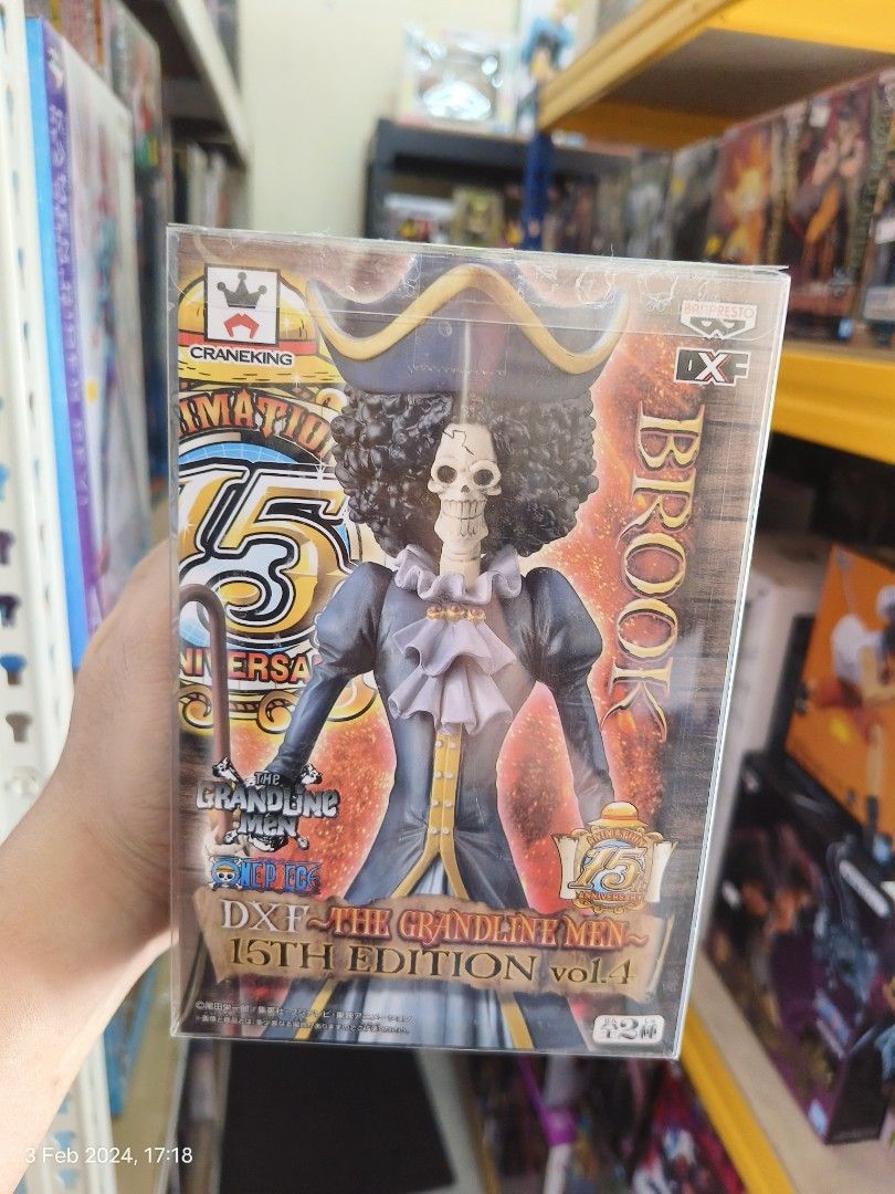 (Ori) Banpresto One Piece DXF The Grandline Men 15TH Edition Brook, Hobbies & Toys, Toys & Games ...