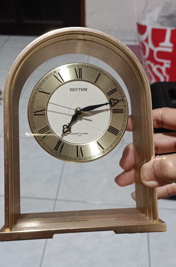 Original Rhythm Table clock, Furniture & Home Living, Home Decor ...