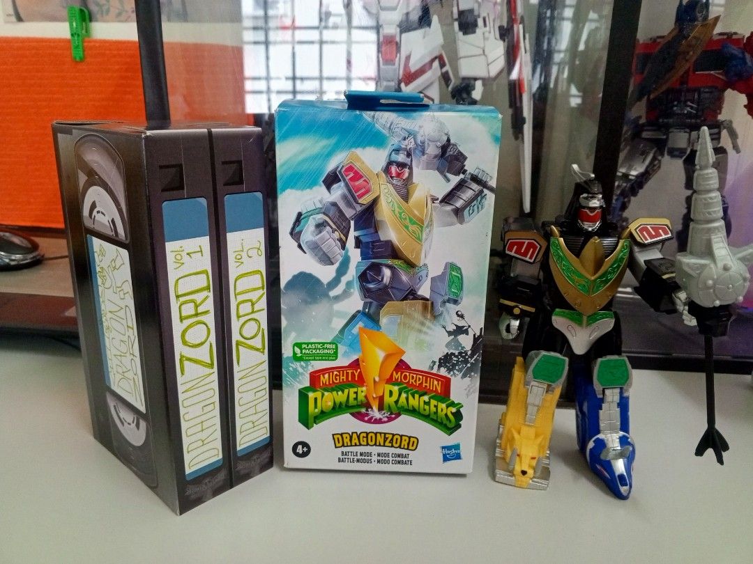 Power Rangers Retro VHS Mighty Morphin Dragonzord Peralatan gabungan ...
