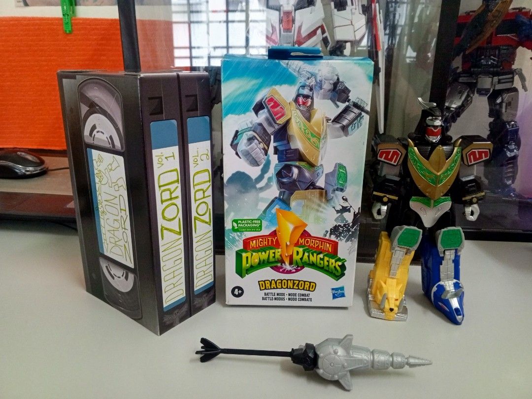 Power Rangers Retro VHS Mighty Morphin Dragonzord Peralatan gabungan ...
