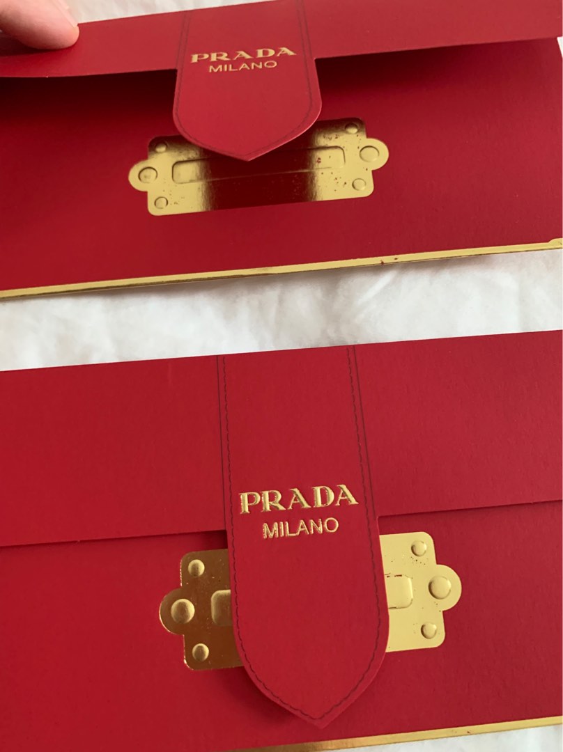 Prada Limited Edition ang pow red packet, Luxury, Accessories on Carousell