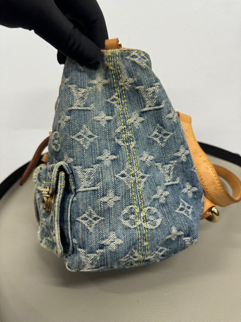 denim backpack lv