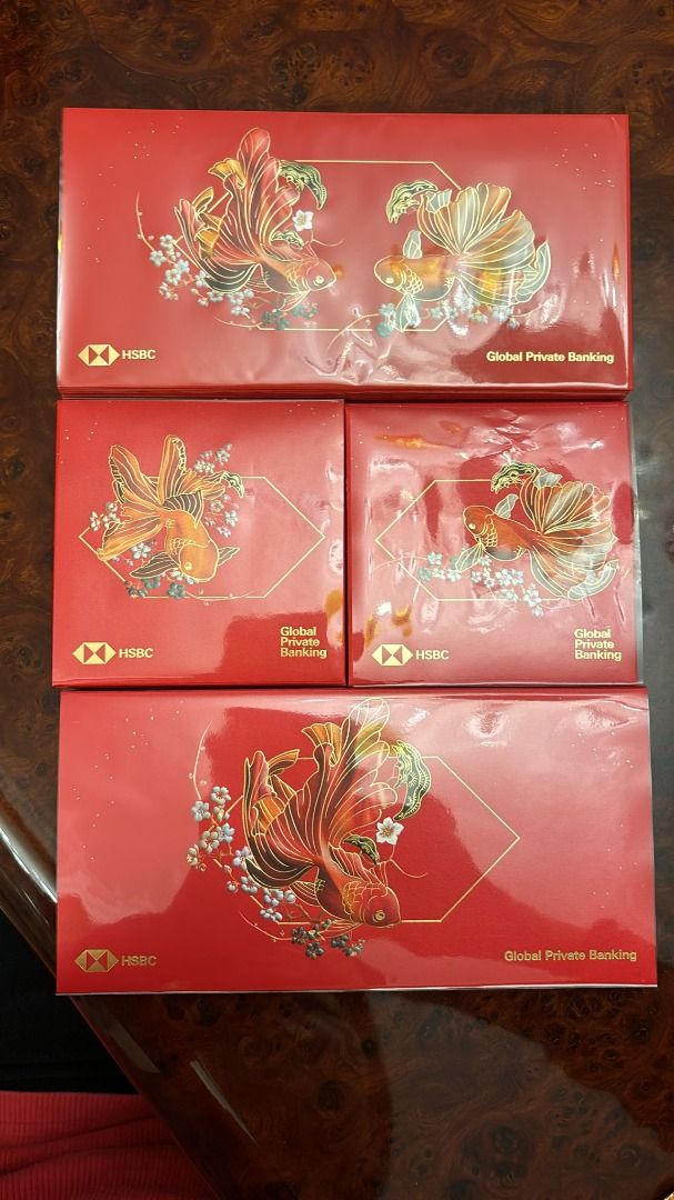 Red Pocket 龍年利是封 - UBS瑞銀 & HSBC 匯豐銀行, 興趣及遊戲, 手作＆自家設計, 文具及工藝 - 節日佈置及裝飾 ...