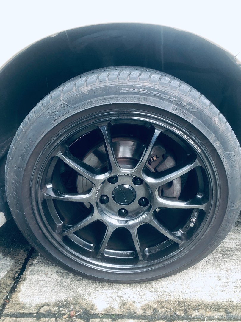 Sport Rim and tyre 17 inch Toyota vellfire alphard, Auto Accessories on ...