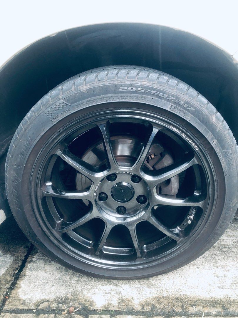 Sport Rim and tyre 17 inch Toyota vellfire alphard, Auto Accessories on ...