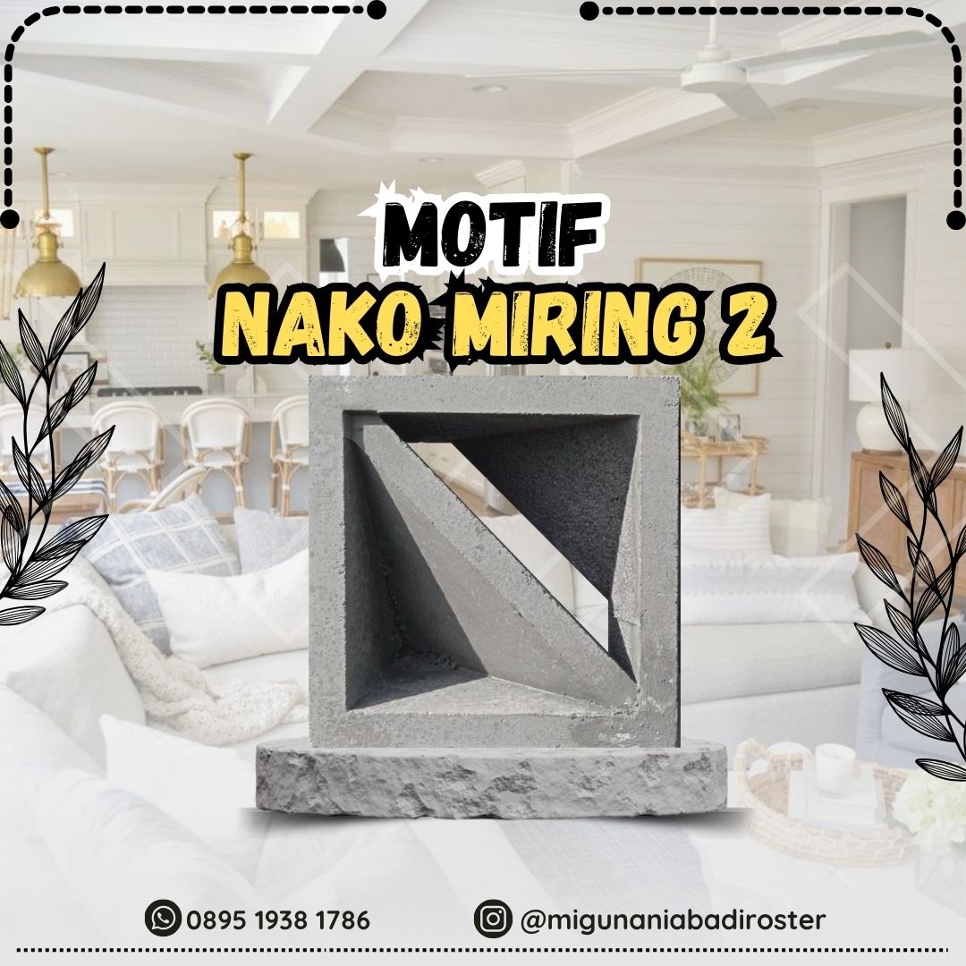 ROSTER PAGAR MINIMALIS MOTIF NAKO MIRING 2 DI MANGARAN SITUBONDO JAWA ...