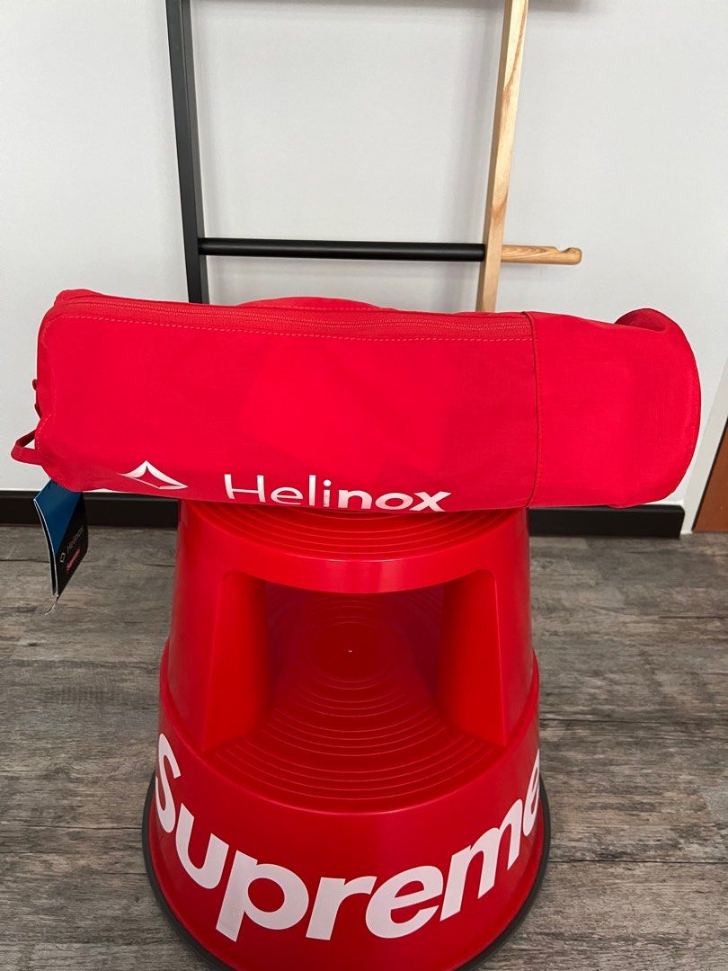 Supreme Helinox Foldable Bench Red, Furniture & Home Living, Home Decor ...