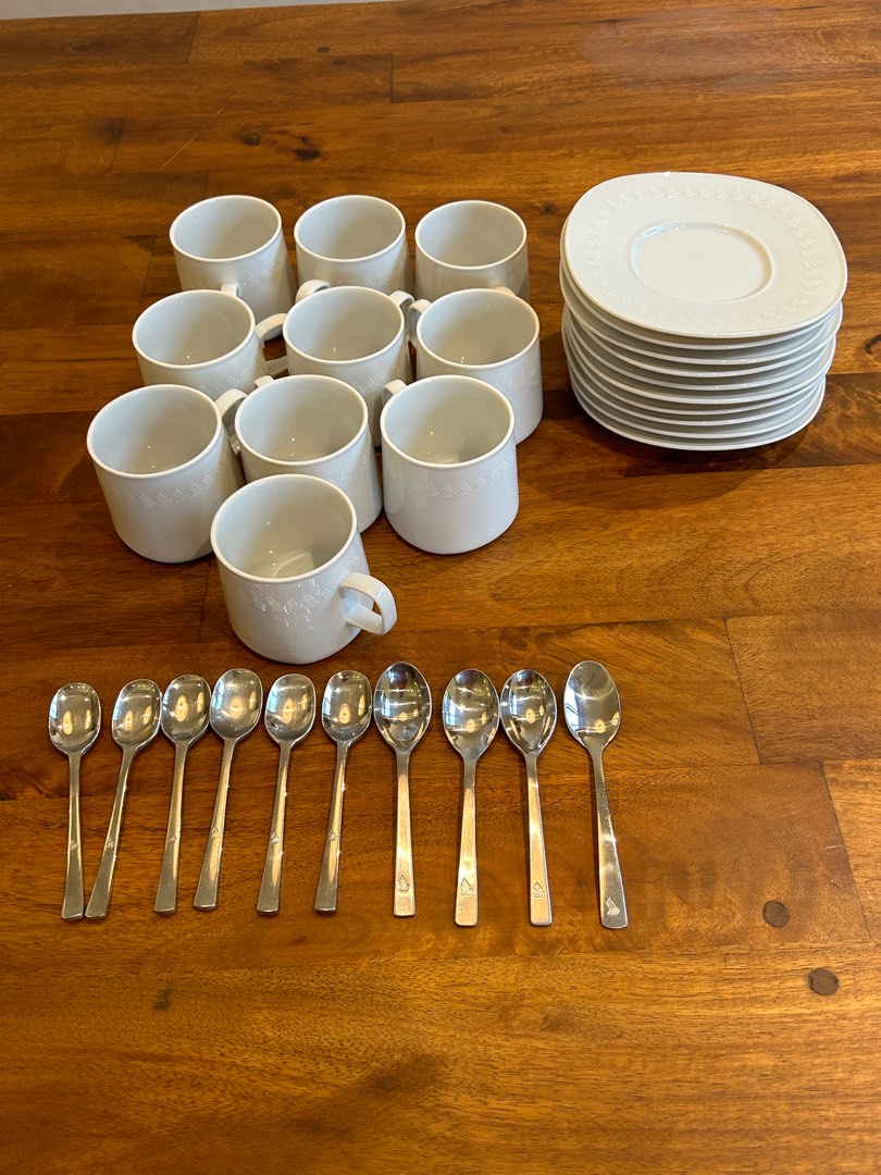 Vintage 8pc Singapore Airlines tea set (Sango china from Japan ...
