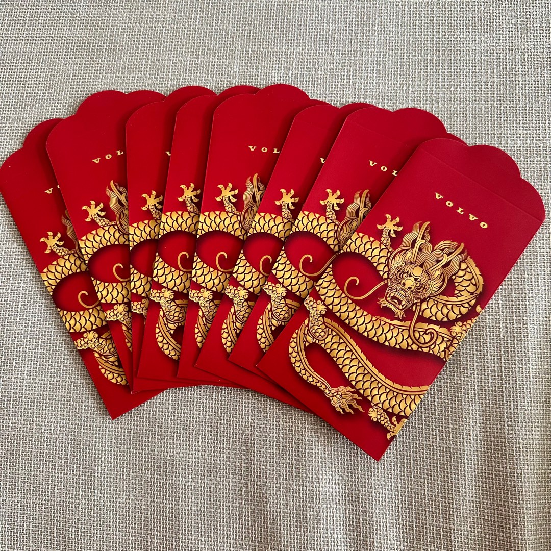 VOLVO 2024 Dragon Angpao Pack Red Packet, Hobbies & Toys, Stationery ...