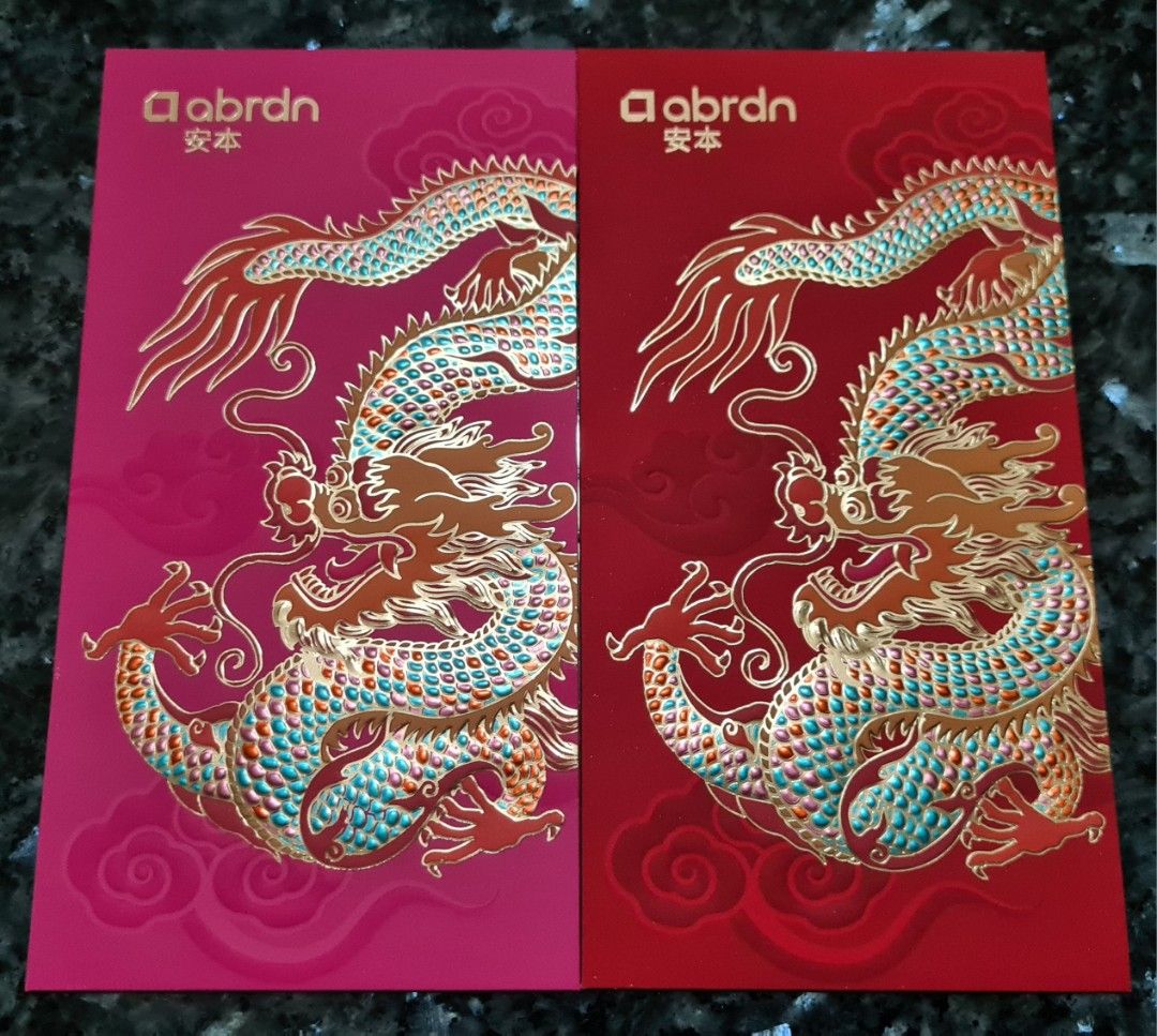 10 pcs Abrdn 2024 Red Packet / Ang Bao Pao Pow, Hobbies & Toys ...
