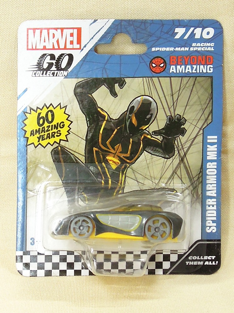 全新 正版 漫威 蜘蛛人 鋼鐵蜘蛛 MARVEL 合金車 小車車 玩具車 模型 GO COLLECTION spider armor mk2 ...