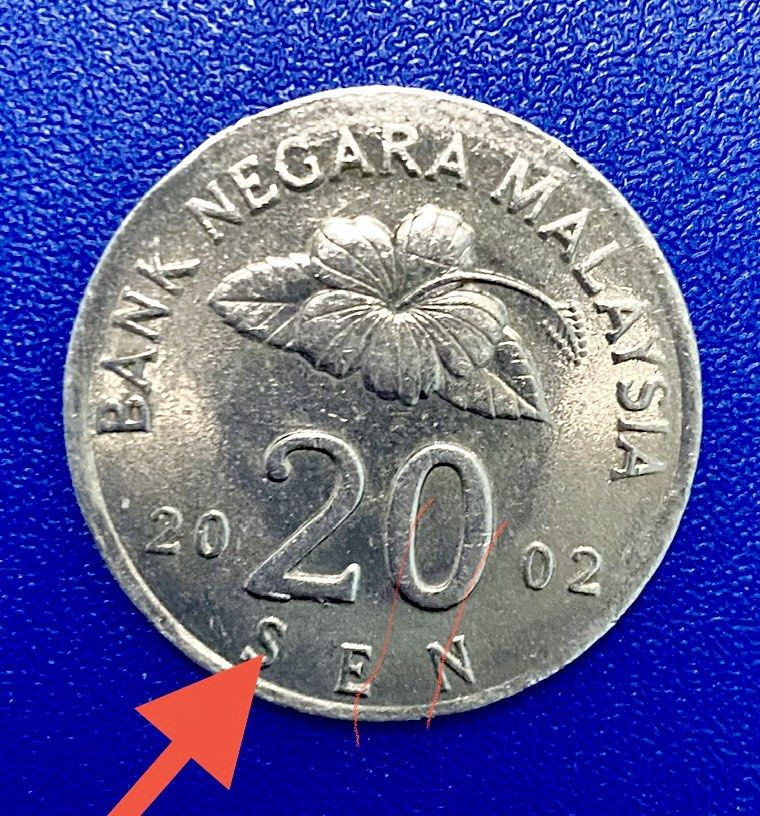 🟦 RM3.00 🟦2002 20sen 🟦extra METAL variety 🆔B20S-210, Hobbies & Toys, Collectibles & Memorabilia ...